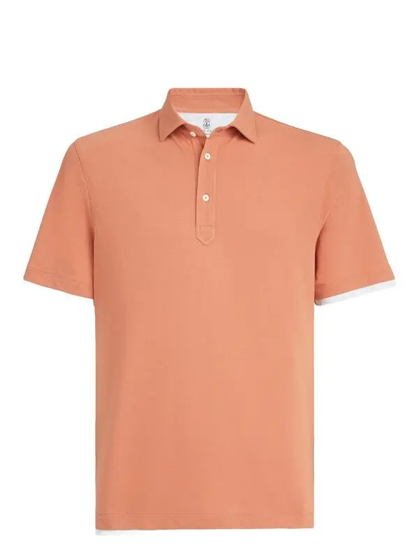 Brunello Cucinelli Polo Shirts - Orange
