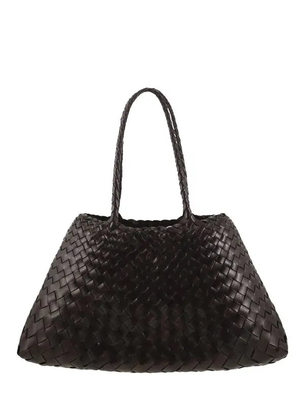Dragon Diffusion Santa Croce Woven Leather Tote - Brown