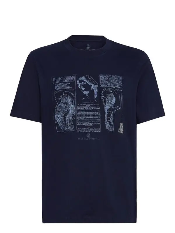 Brunello Cucinelli T-shirts & Vests T-shirts - Blue