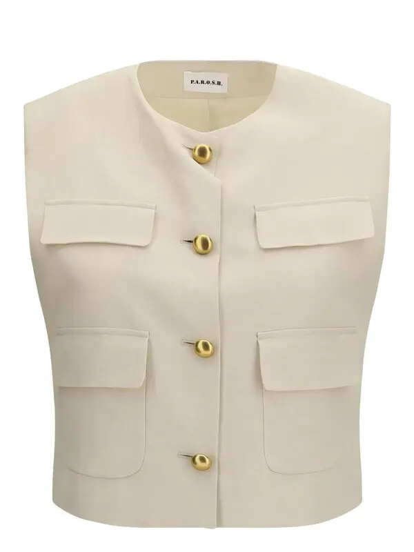 P.a.r.o.s.h Wool Gilet - Multicolor