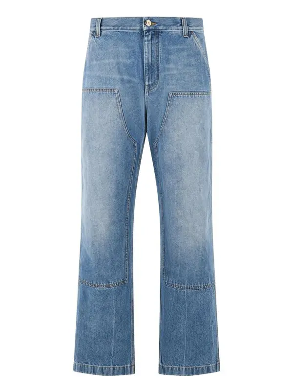 Versace Light Wash Carpenter Jeans - Blue