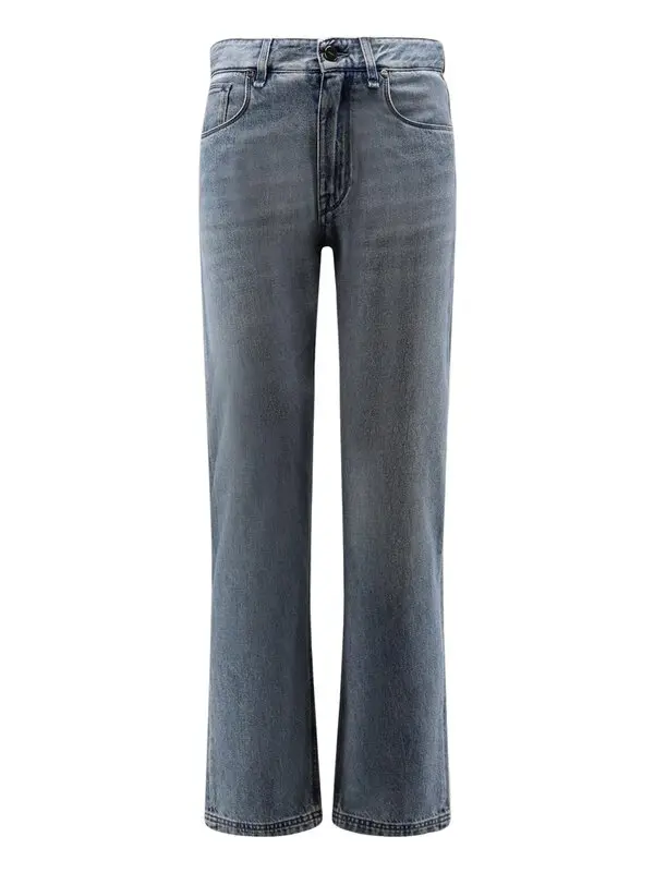 Fendi Regular Fit Five Pockets Jeans - Multicolor