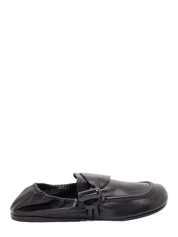 Loewe Calf Leather Toggle Loafers - Multicolor