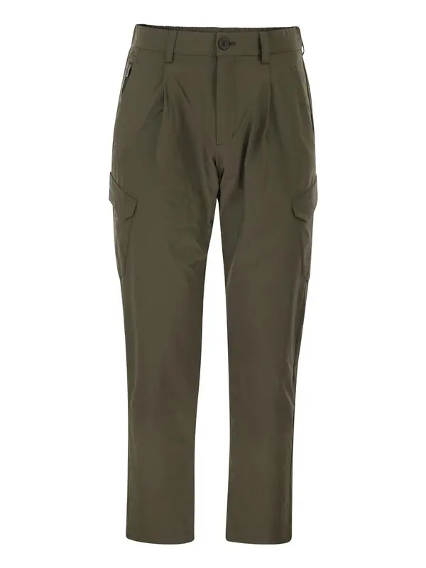 Herno Cargo Trousers With Mechanical Stretch Yarn - Multicolor