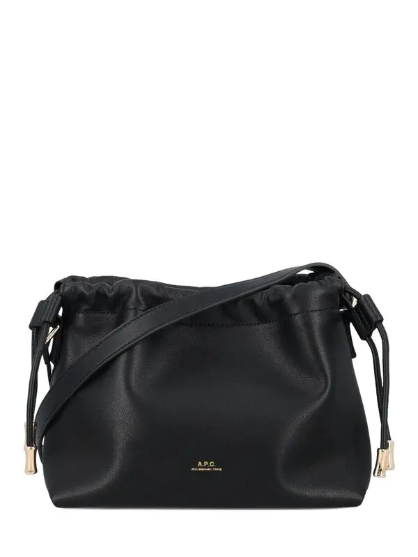A.p.c. Ninon Mini Drawstring Bag - Black