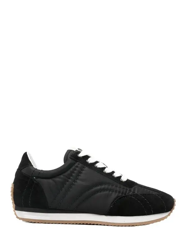 TOTEME Suede And Recycled Polyamide Trainers - Black