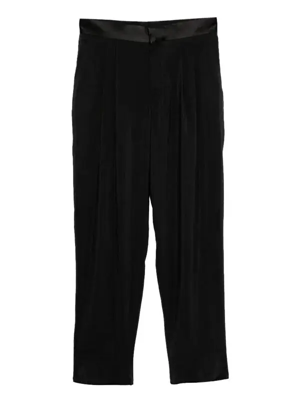 Giorgio Armani Silk Tailored Pants - Multicolor