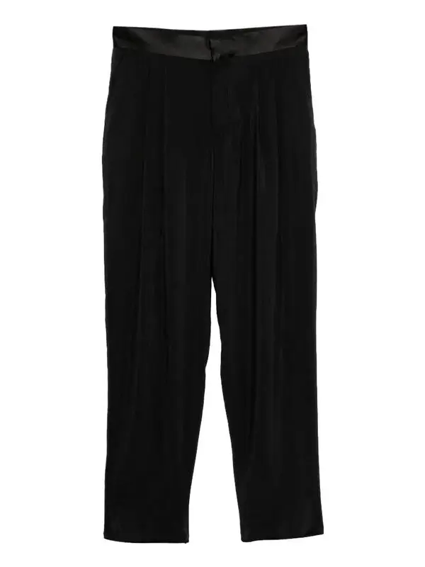 Giorgio Armani Silk Tailored Pants - Multicolor