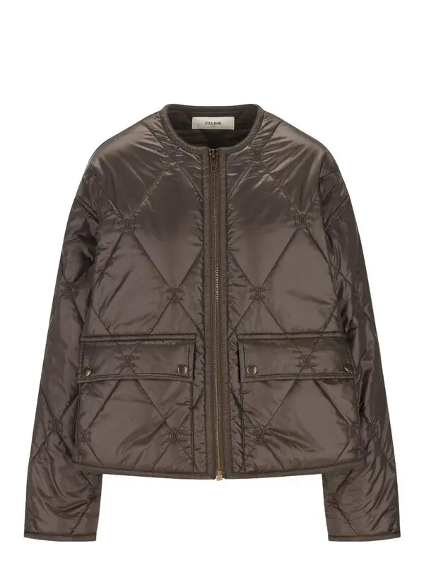 Celine Quilted Nylon Jacket - Multicolor