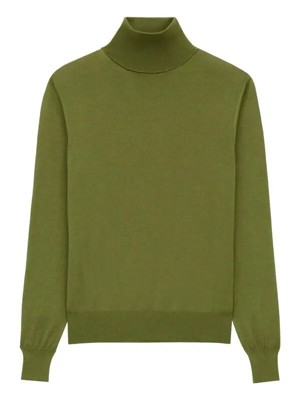 Saint Laurent Cashmere, Wool, And Silk Turtleneck Sweater - Multicolor