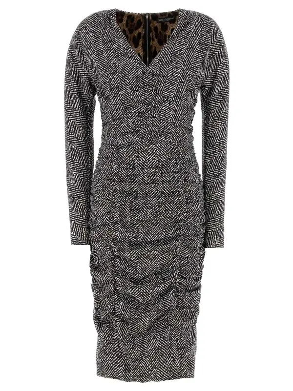 Dolce & Gabbana Printed Cady Dress - Multicolor