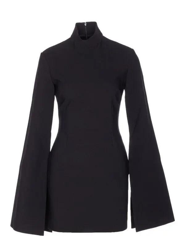 Solace London Laurel Mini Dress - Black
