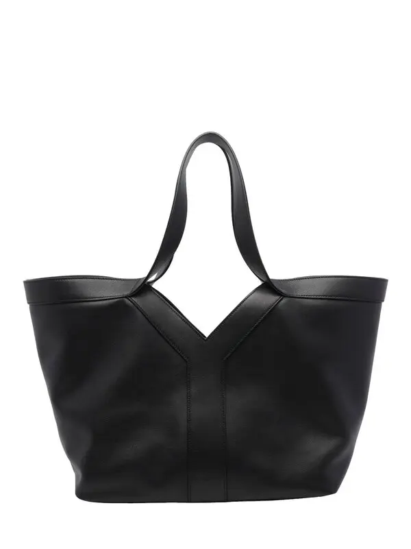 Saint Laurent Small Y Leather Tote Bag - Black