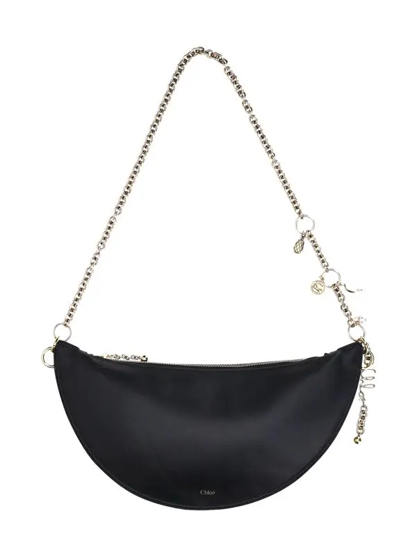 Chloé Icons Shoulder Bag In Lambskin Nappa Leather - Black
