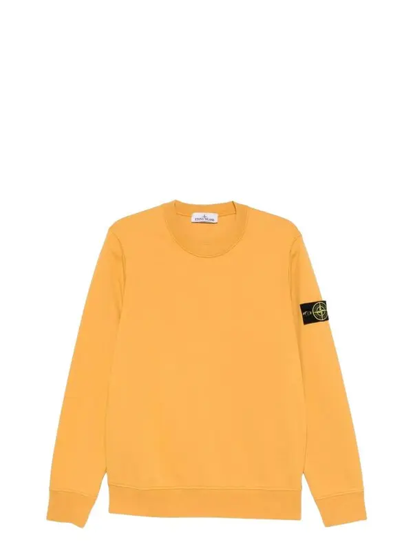 Stone Island Organic Cotton Fleece Sweatshirt - Multicolor