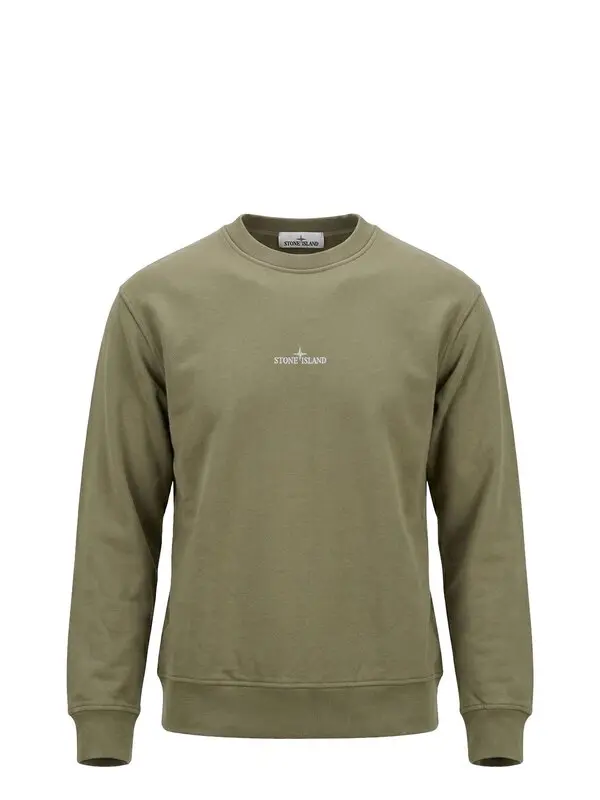 Stone Island Organic Cotton Fleece Sweatshirt - Multicolor