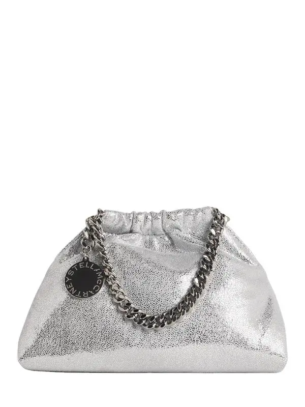 Stella McCartney Falabella Coulisse Mini Bag In Shaggy Deer - Silver