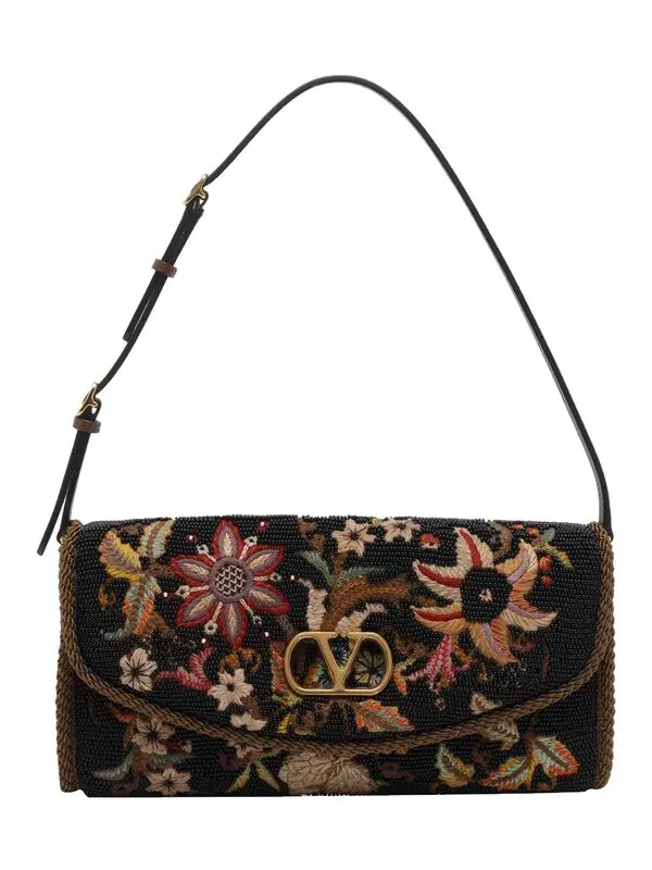Valentino Garavani Devain Small Shoulder Bag - Black