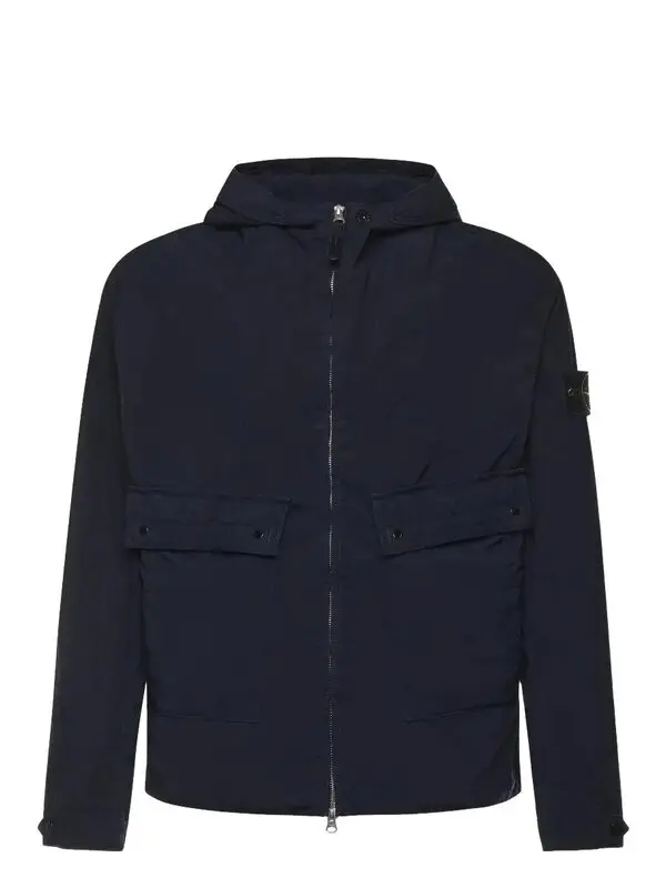Stone Island Light Compact Touch Poly-tc Short Parka - Multicolor