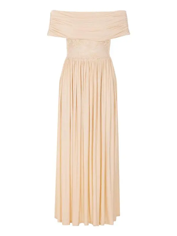 Zimmermann Stretch Lace Dress - Cream