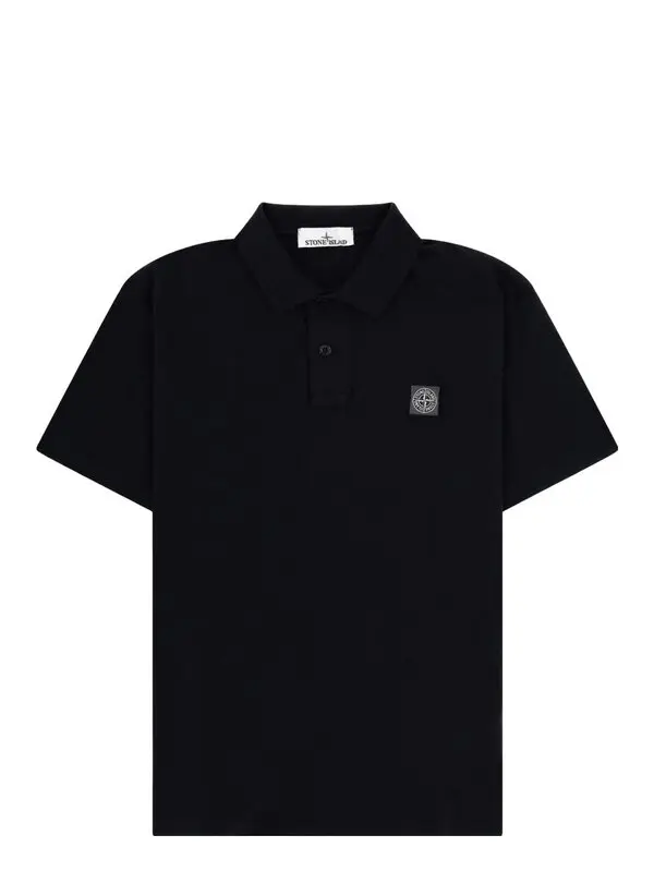 Stone Island Polo Con Logo - Blue