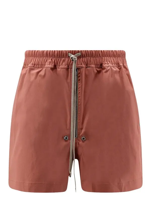 Rick Owens Bela Organic Cotton Shorts - Red