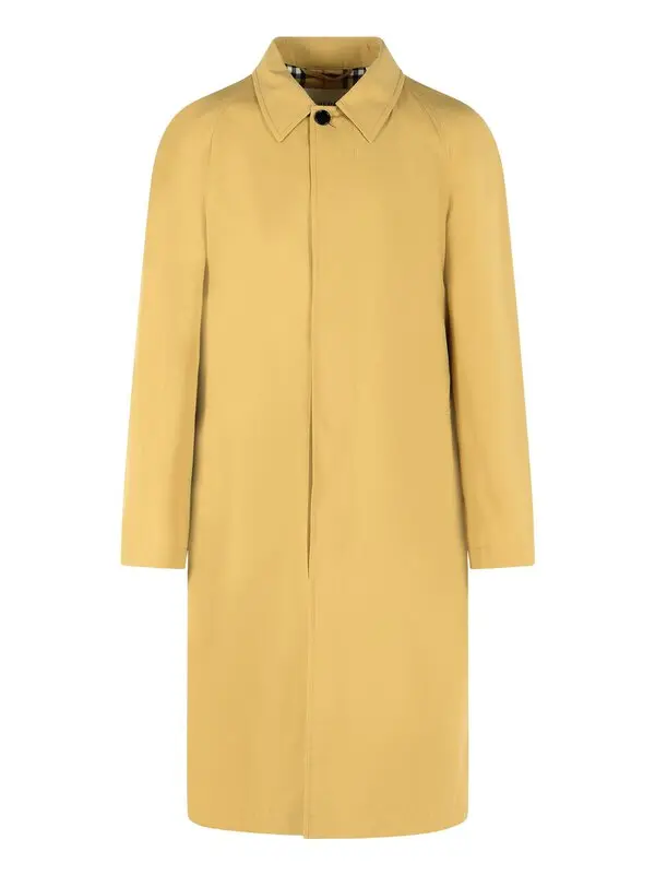 Burberry Long Cotton Raincoat - Cream
