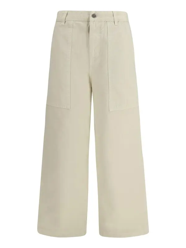 Moncler Cotton Canvas Trousers - Multicolor