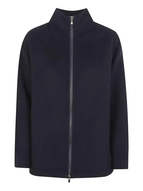 Max Mara Zip-up Jacket - Blue