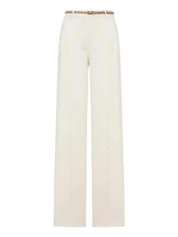 Max Mara Fluid Cady Trousers - Cream