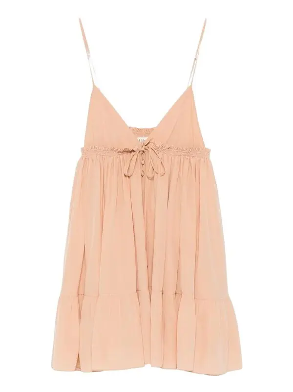 Chloé Silk Mini Dress - Multicolor