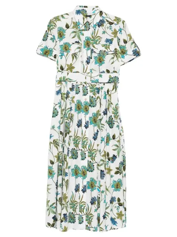 FAY Printed Cotton Chemisier Dress - Multicolor