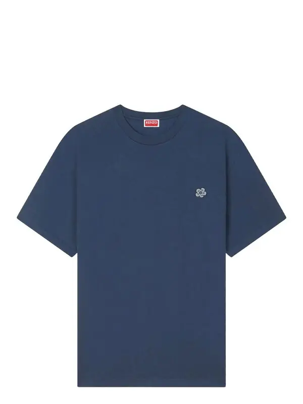 Kenzo Boke Flower` Embroidered Cotton T-shirt - Blue