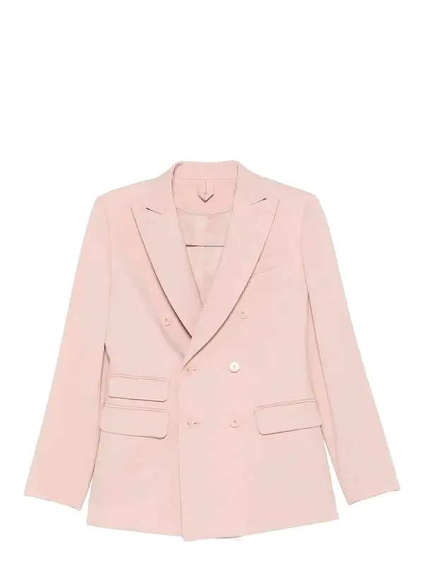 Max Mara Double-breasted Wool Jacket - Multicolor