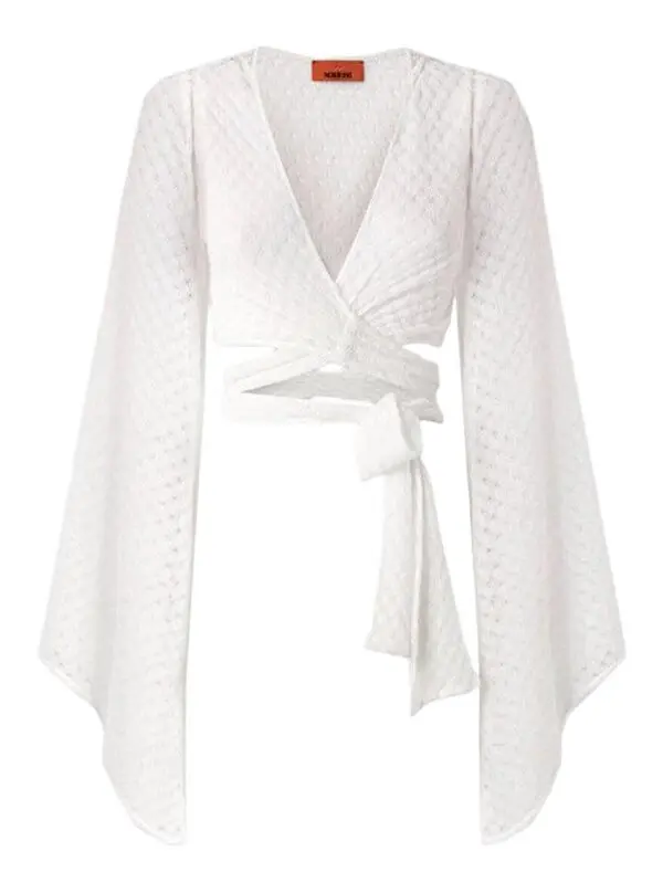 Missoni Striped Wrap Top - Multicolor