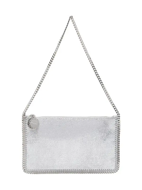 Stella McCartney Metallic Chain Shoulder Bag - Gray