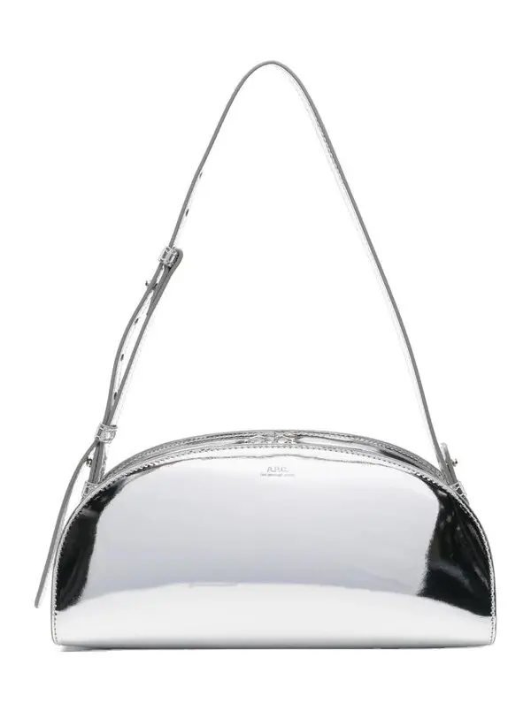 A.p.c. Leather Shoulder Bag - Silver