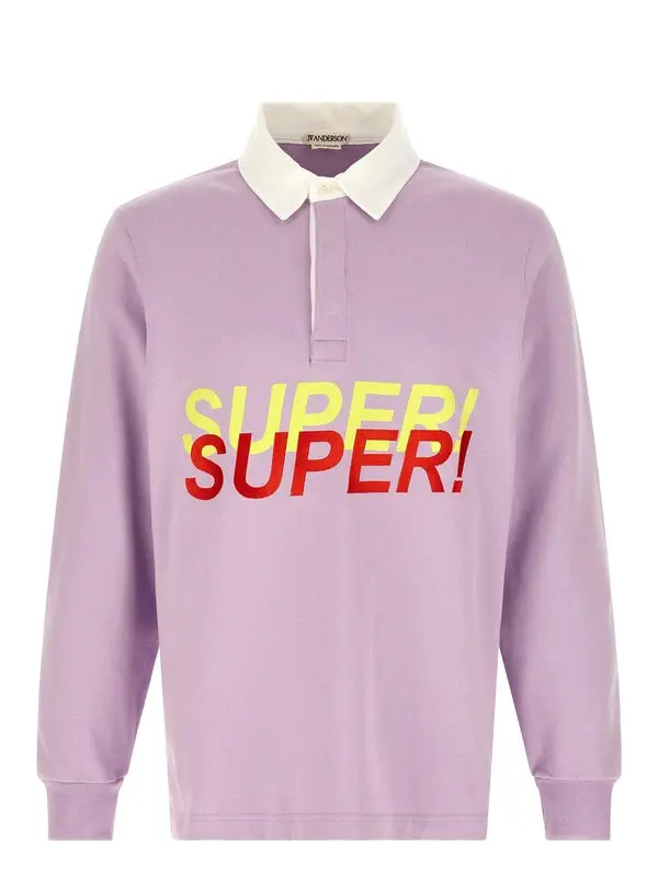 JW Anderson J.w.anderson 'super Super' Polo Shirt - Purple