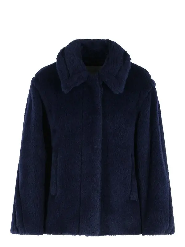 Max Mara Alpaca And Wool Jacket - Blue