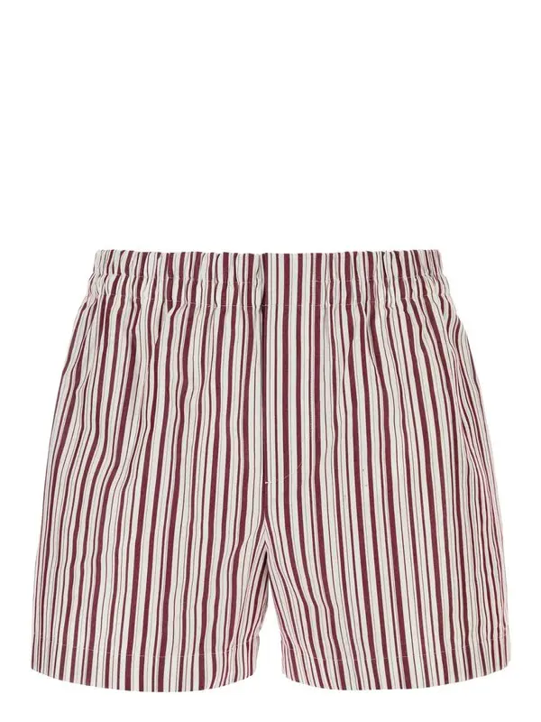 Gucci Embroidered Cotton Bermuda Shorts - Multicolor