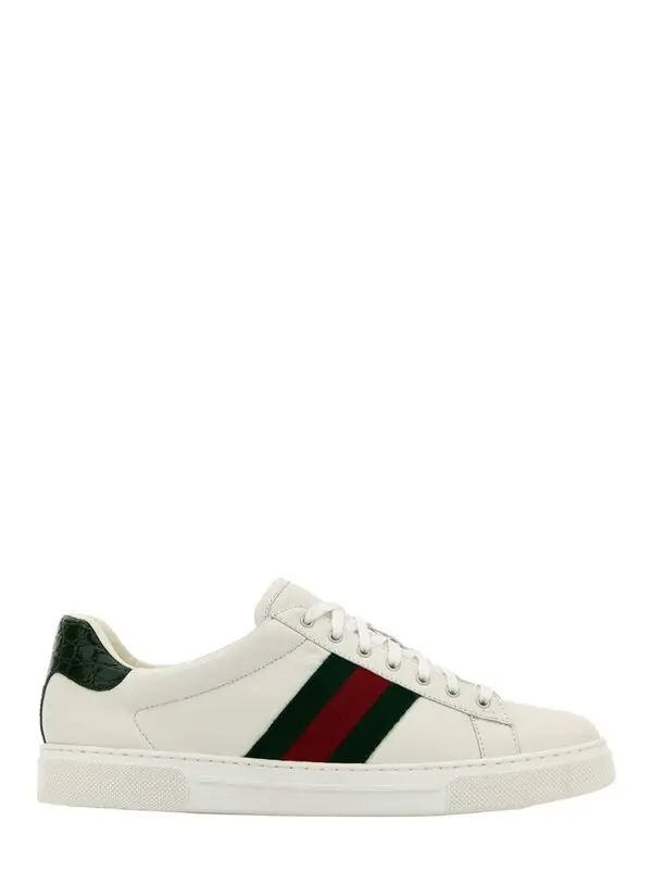 Gucci Calf Skin Ace Sneakers - White