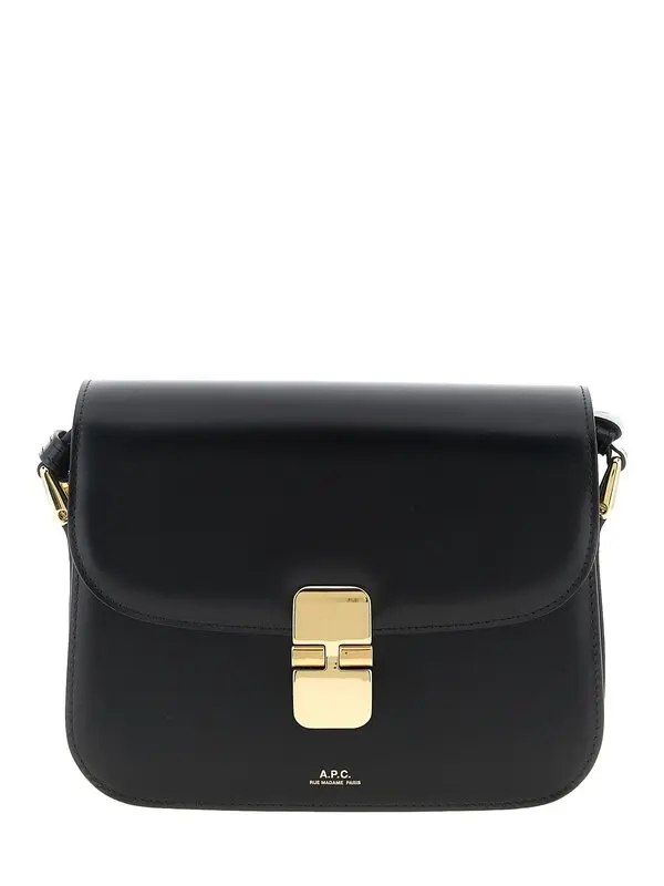 A.p.c. Grace Small Leather Crossbody Bag - Black