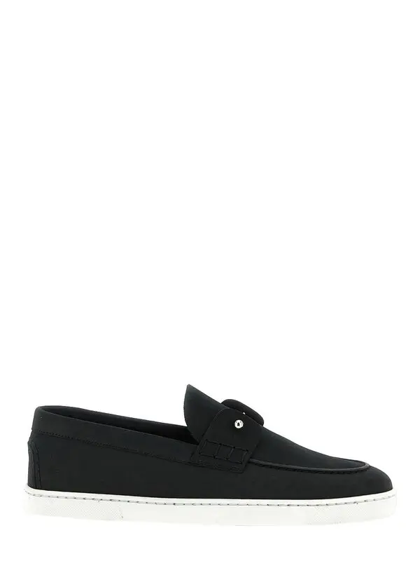 CHRISTIAN LOUBOUTIN Calfskin Leather Loafers - Black