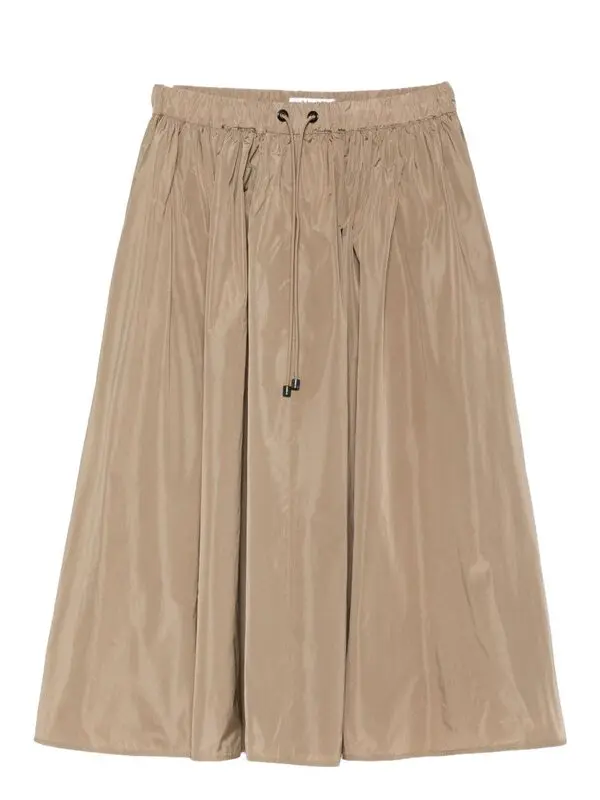 Max Mara Midi Skirt With Drawstring Waist - Multicolor
