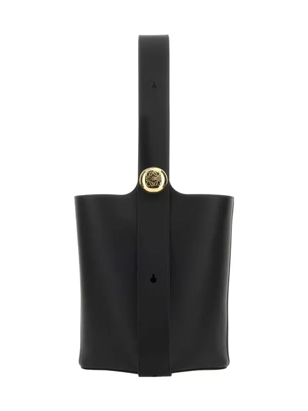 Loewe Medium Pebble Bucket Bag - Black