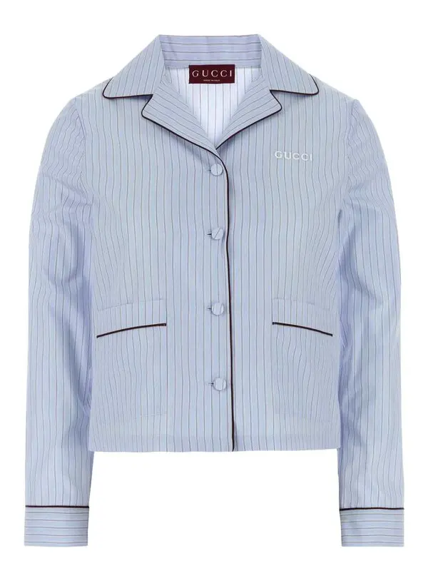 Gucci Embroidered Poplin Shirt - Multicolor