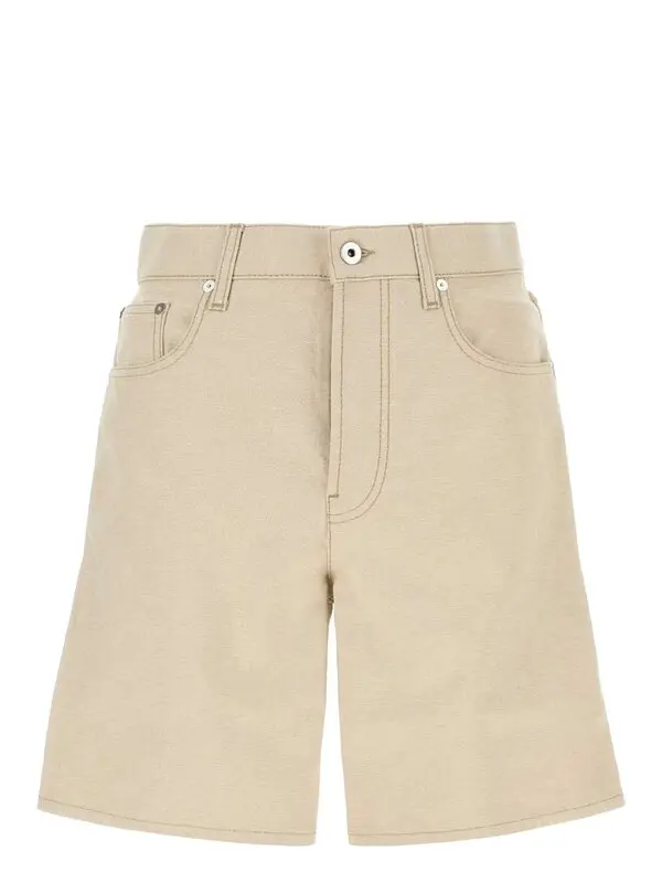Burberry Sand Cotton Bermuda Shorts - Brown