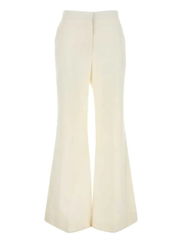 Givenchy Linen Wide-leg Pants - White
