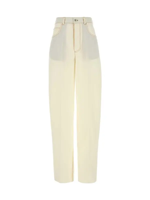 Bottega Veneta Wool Pants - White