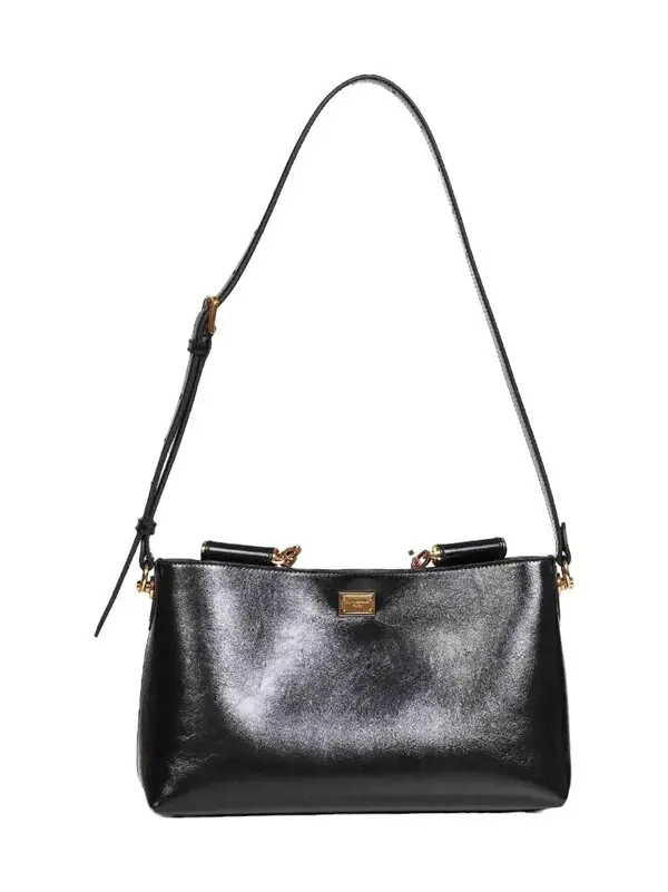 Dolce & Gabbana Vittoria Handbag In Calfskin - Black